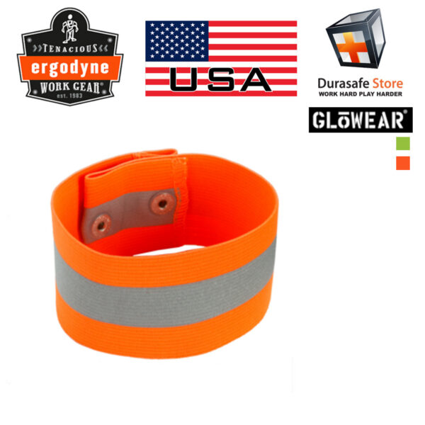 ERGODYNE 8001 Reflective Arm Band Orange - Durasafe Shop