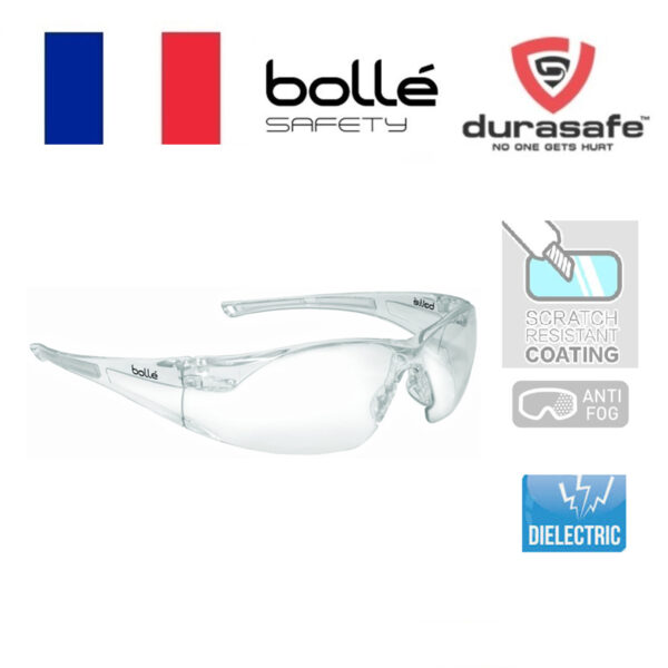 Bolle Rush Safety Spec – Clear Len - Durasafe Shop