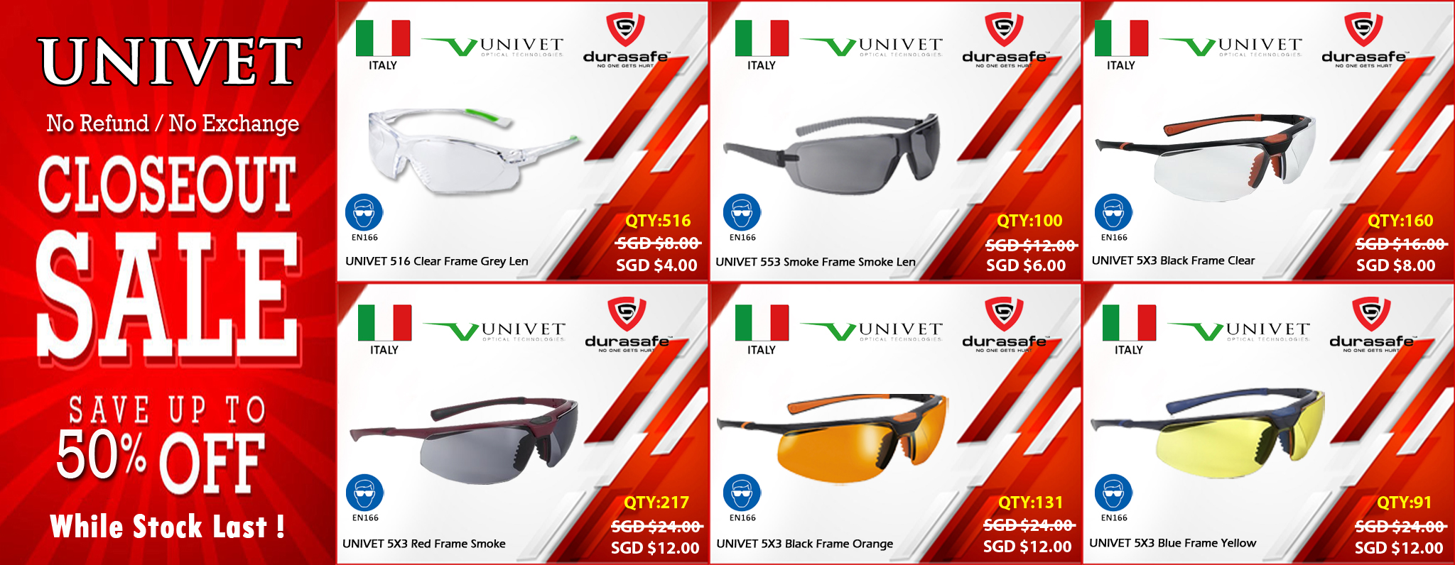 CLOSEOUT - UNIVET - Durasafe Shop