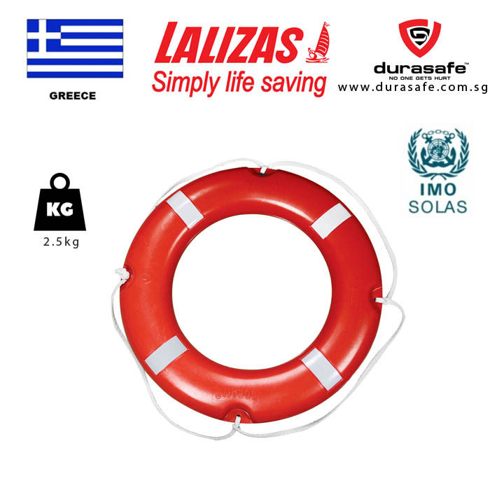 LALIZAS 70090 Lifebuoy Ring SOLAS 2.5KG with Retro - Durasafe Shop