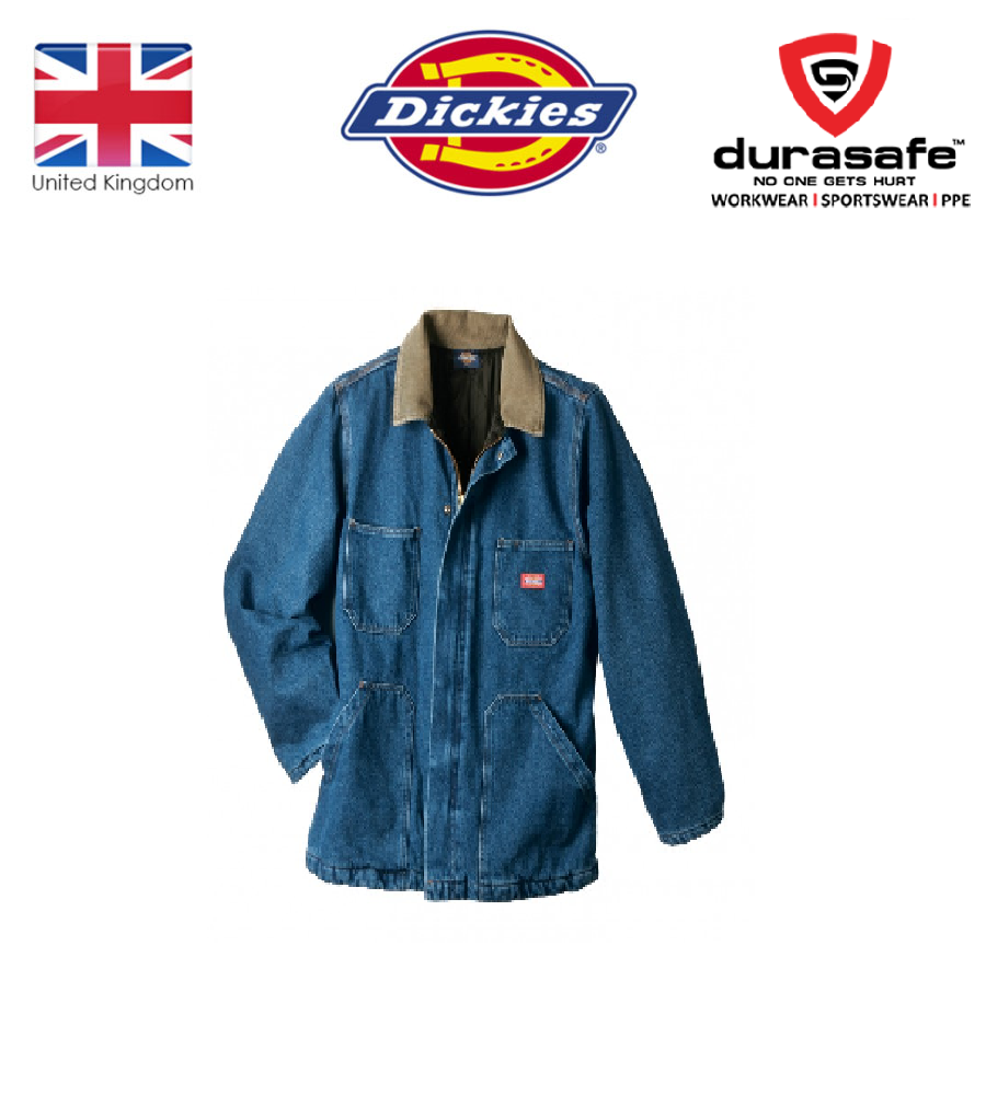 Dickies 77-293 Denim Zip Coat - Size M - Durasafe Shop