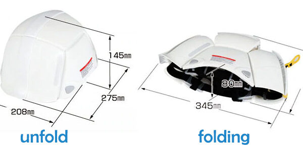 DuraPro Knight Foldable Safety Helmet CE Approved White Universal Size ...