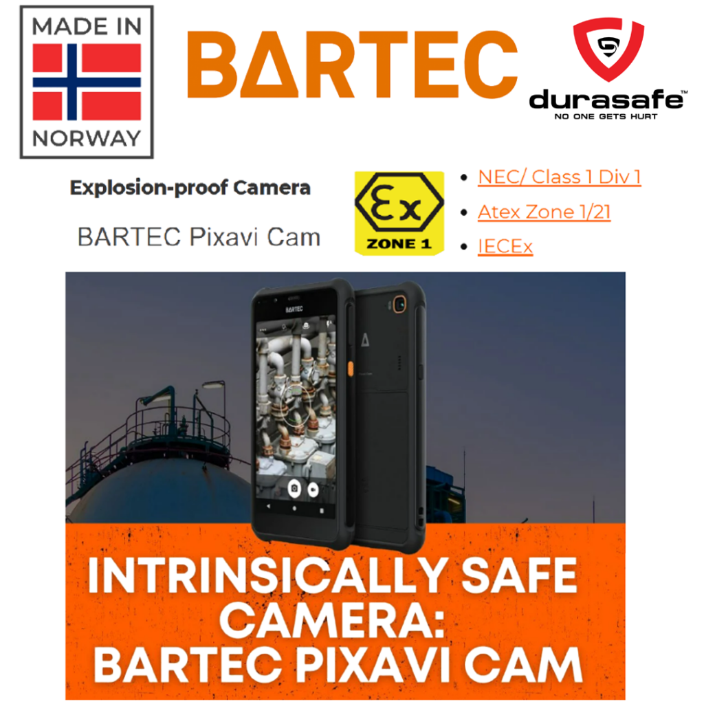 Bartec Pixavi Camera ATEX Zone 1/21 Andriod Camera Made in Norway ...